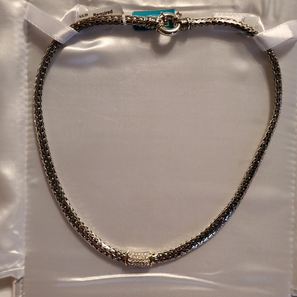 Effy | Jewelry | Effy 925 Sterling 8k Gold Diamond Necklace | Poshmark